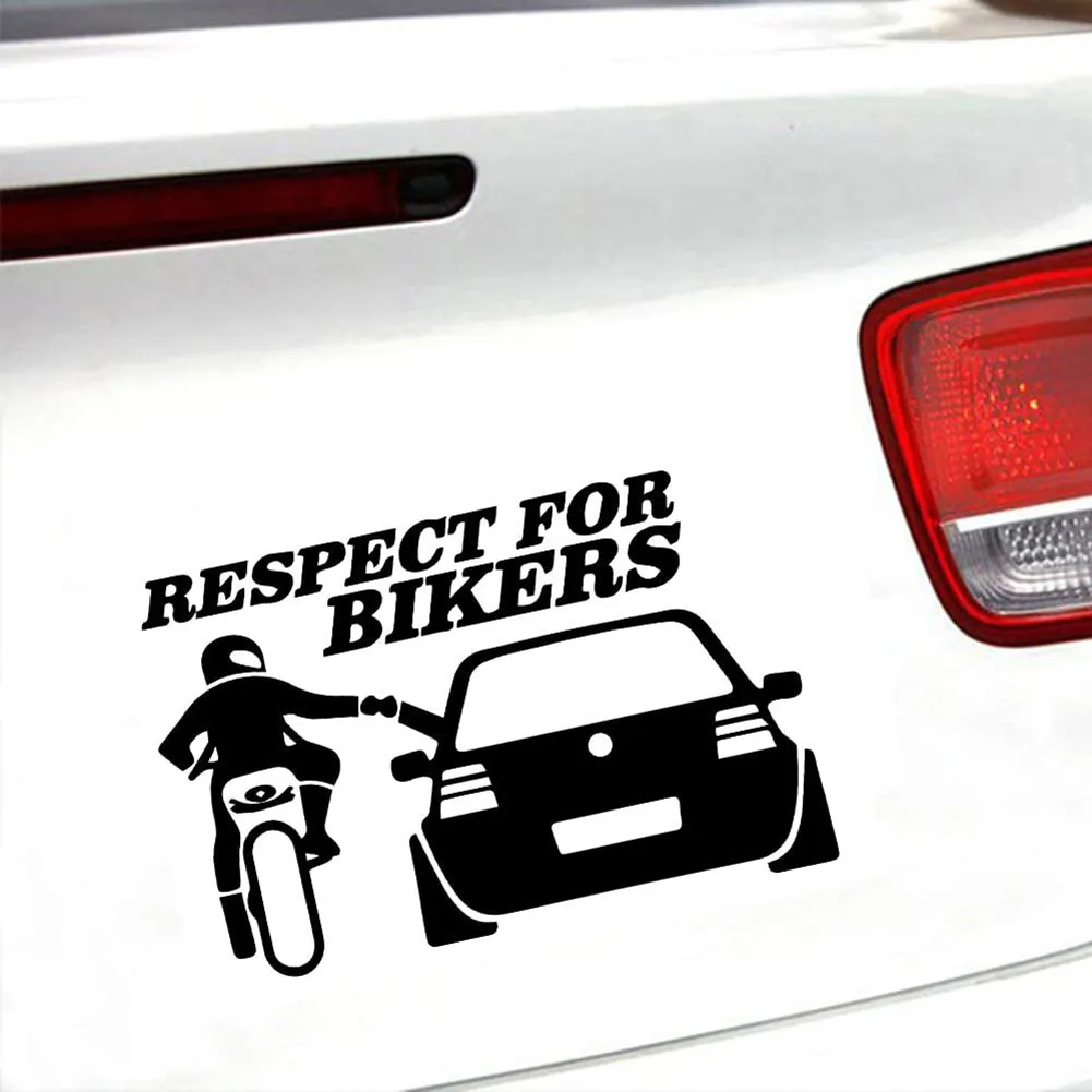 Respect For Bikers: 13x20cm Funny Vinyl Wrap Police Sticker For Auto ...