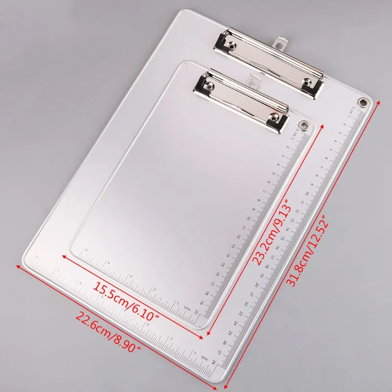 New Portable Aluminum Alloy Antislip Writing Clip Board File Hardboard ...