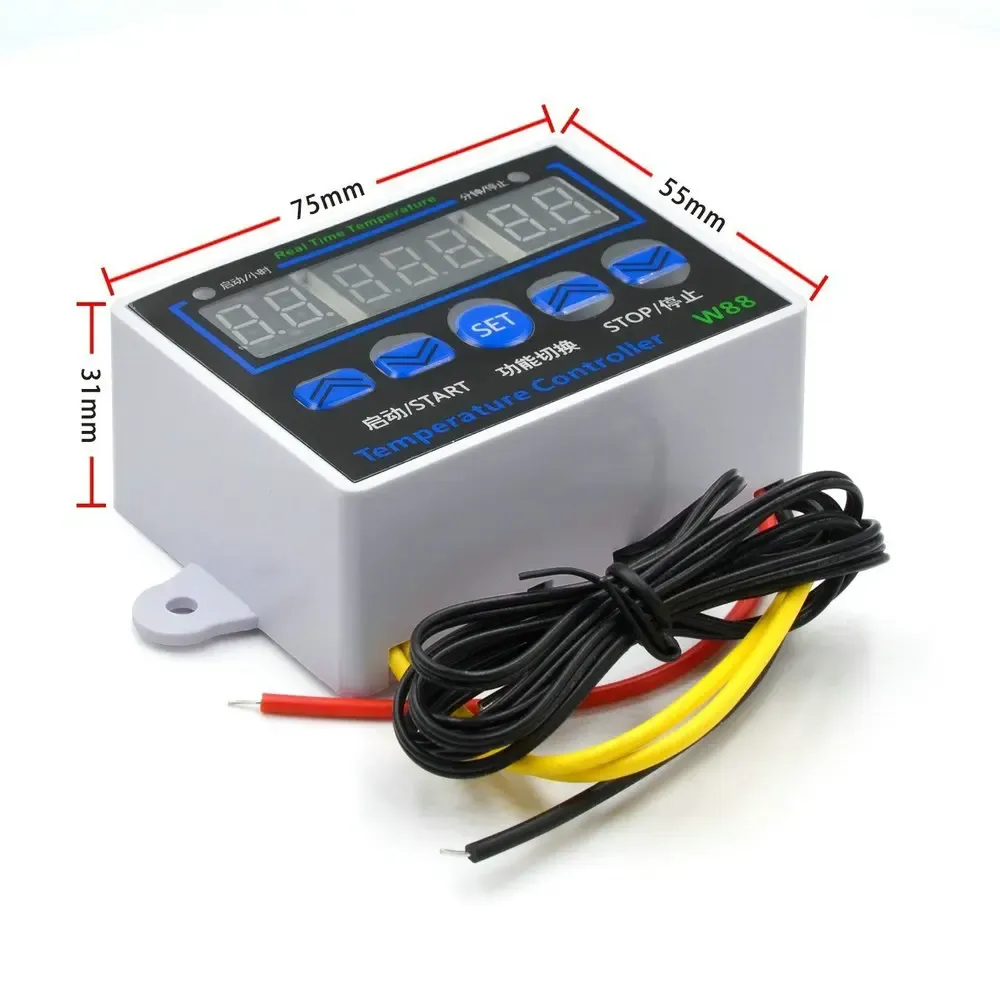 Digital Temperature Controller XH-W1411 W88 LED Thermostat 12V/220V 10A ...