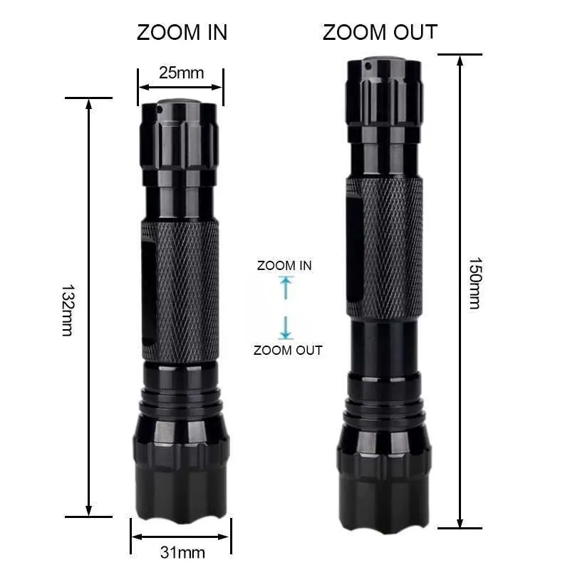 Waterproof 850nm Infrared Night Vision Hunting Flashlight - Tactical ...