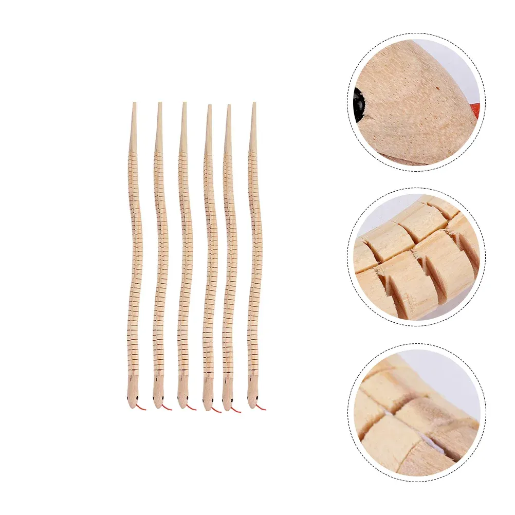 Flexible Wooden Snake Wiggly Joint Unfinished And Unassembled Perfect ...