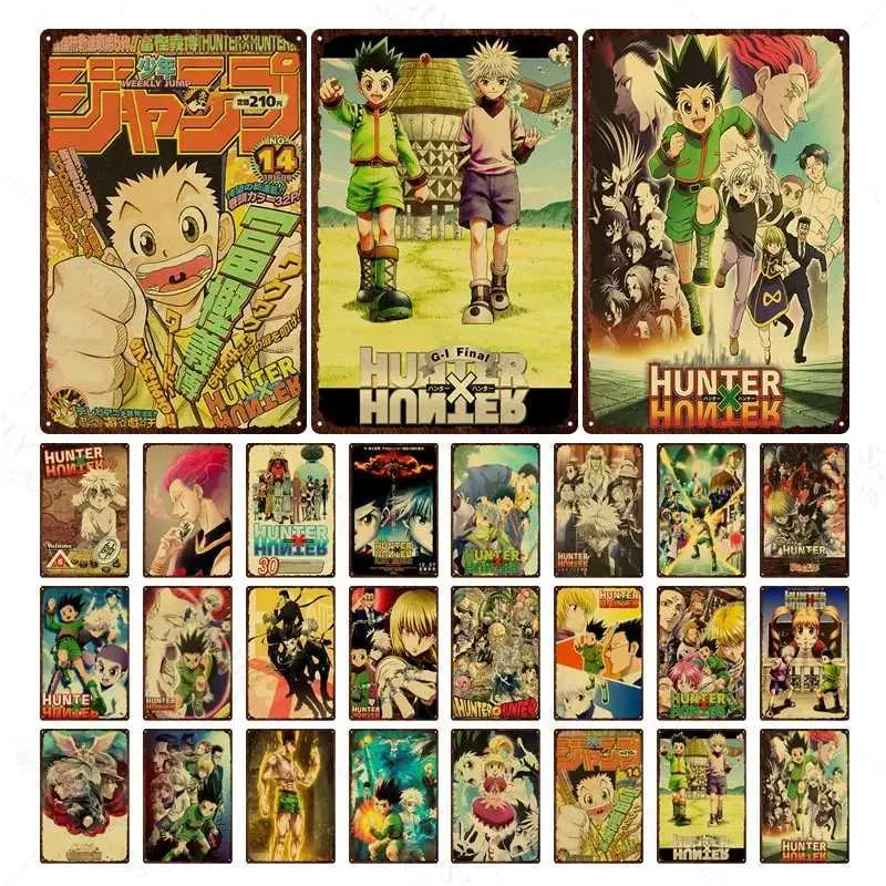 Hunter X Hunter Japanese Anime Metal Wallpaper Cartoon Art Decoration ...