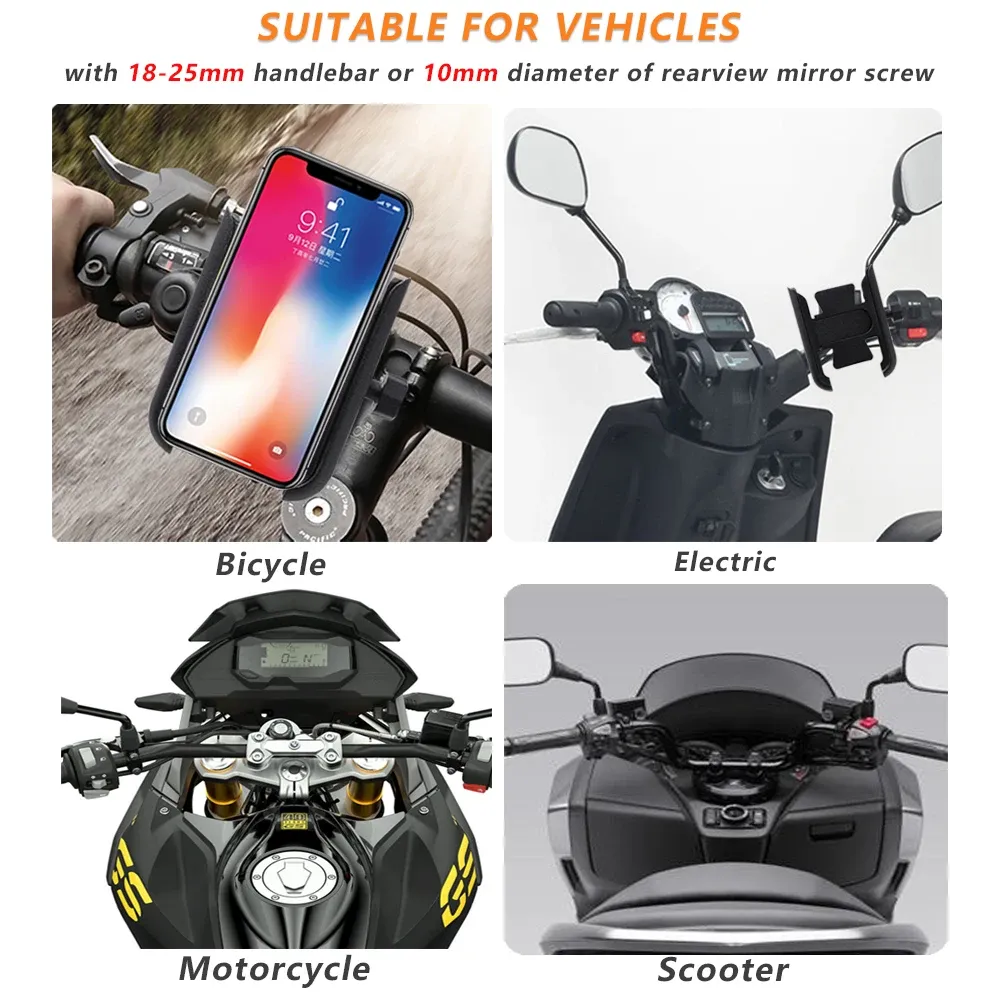 Sturdy Aluminum Alloy Phone Holder Mount for Honda CB500X Motorcycles ...