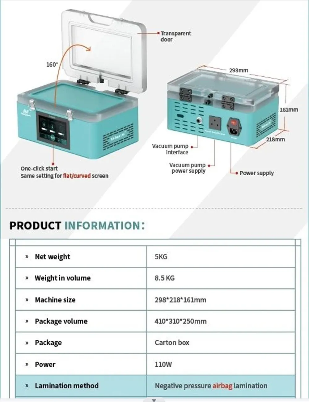 Mini LCD Repair Machine: Vacuum Laminating & Bubble Removal - No ...