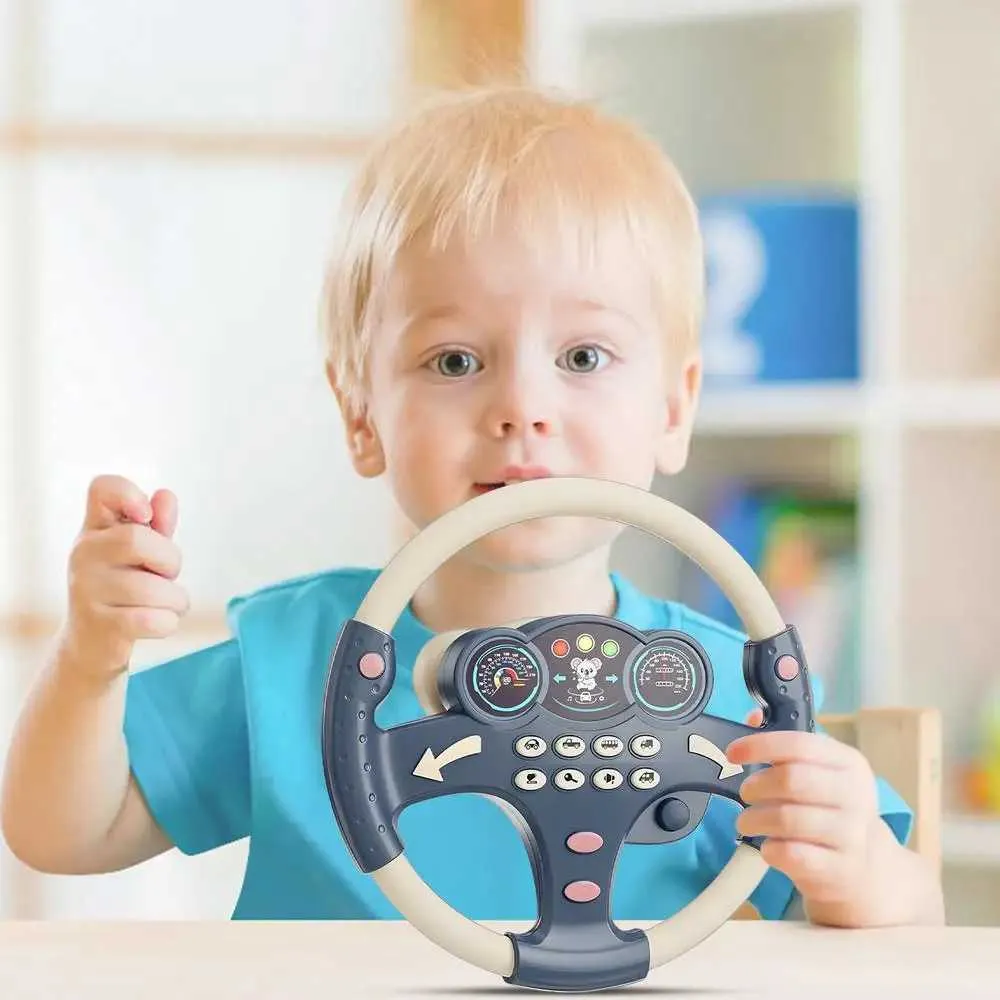 DHgate.com:Electric Steering Wheel Toy for Kids - Pretend Play Driving ...