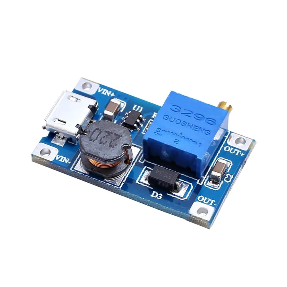 Adjustable DC DC Step Up Power Module 2/24V To 5V/9V, 12V 28V MAX ...