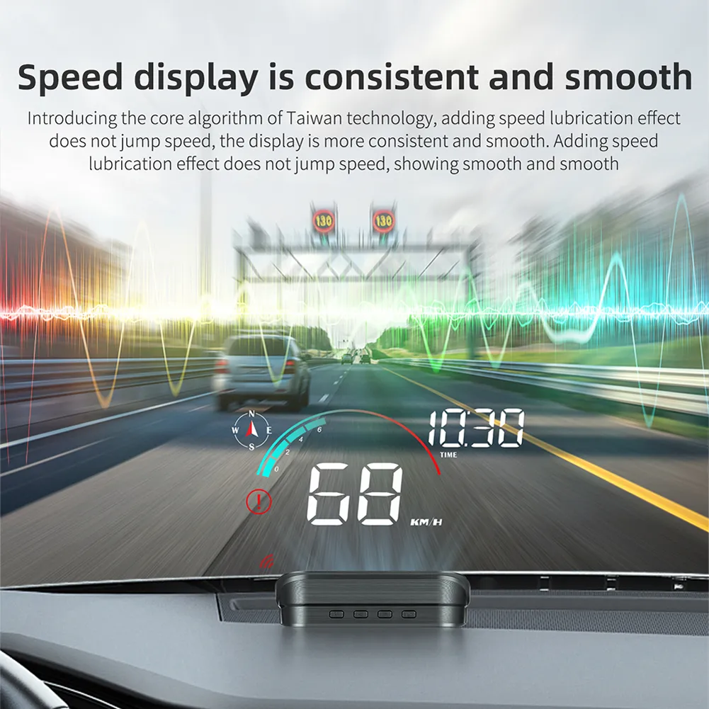 Digital GPS Speedometer Head Up Display HUD OBD2, Car Overspeed Alarm ...
