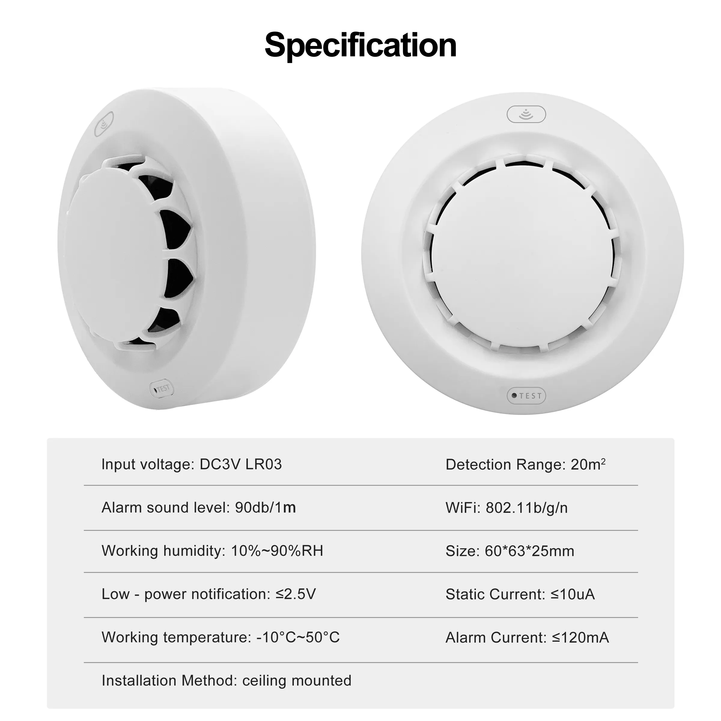 Battery Operated Smoke Detector With Wireless Connectivity Smart Home ...