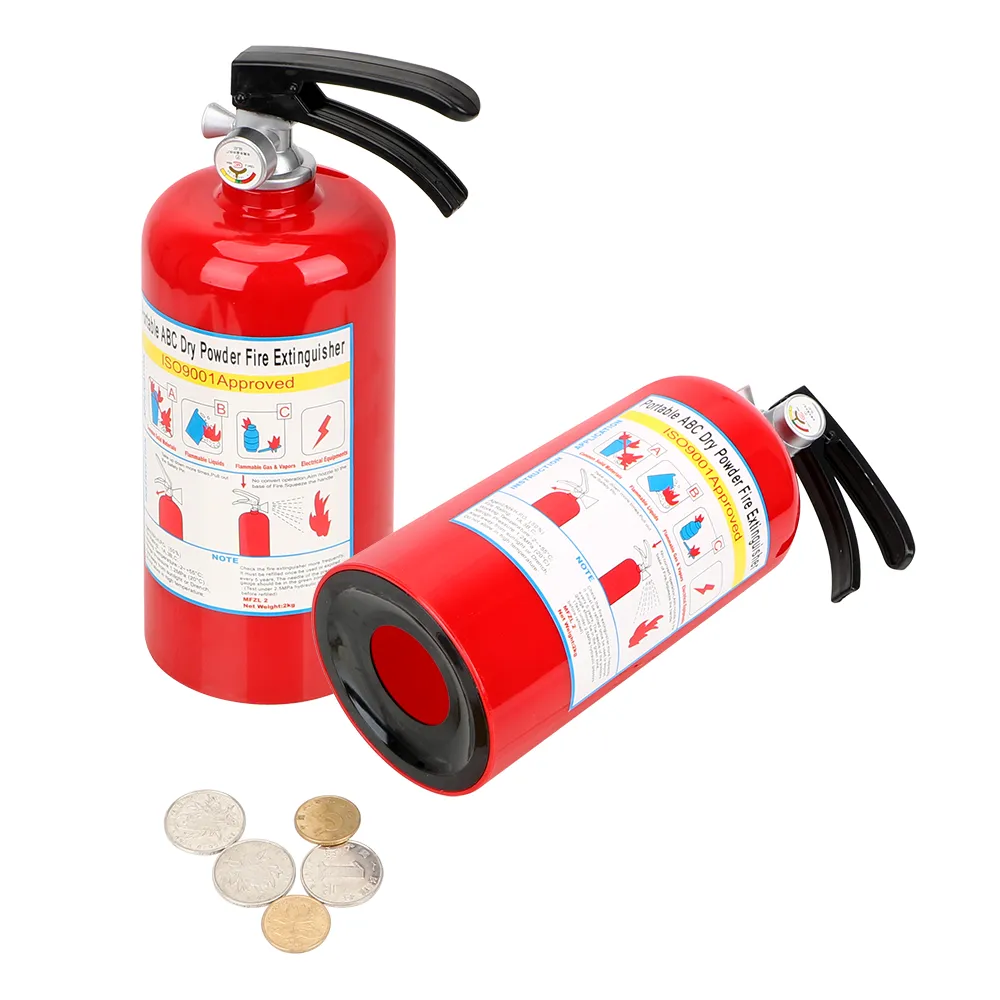 Creative Coin Piggy Bank: Fire Extinguisher Money Box For Kids Fun ...