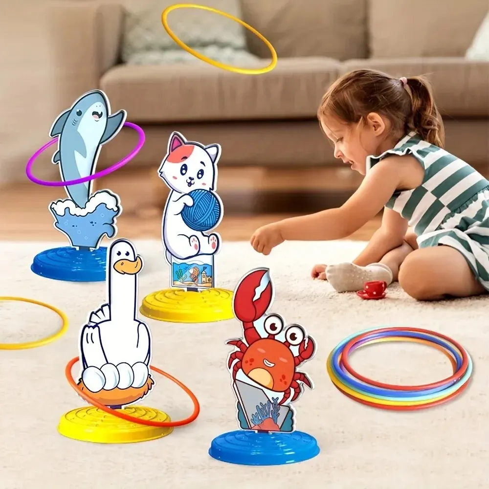 Kids Animal Ring Toss Game - Fun Family Game, Parent-Child Interactive ...