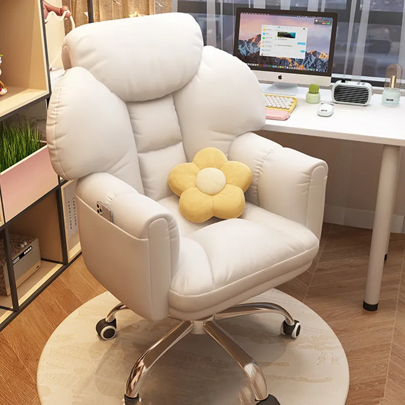 Ergonomic Office Chair Modern Korean Style Computer Desk Chair with Wheels
