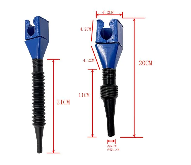 Diesel Transfer Tank Tool Kit: Plastic Car Motorcycle Fuel & Oil Funnel ...