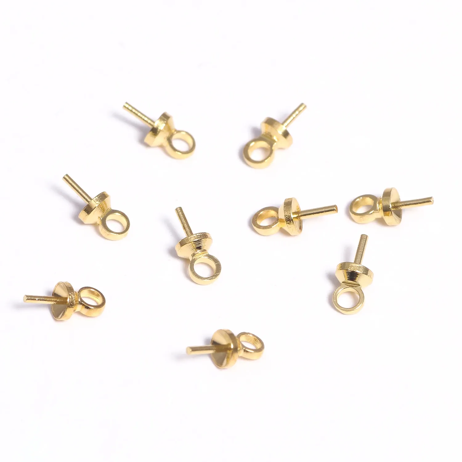 DHgate.com:3x6.5mm Jewelry Eye Pins: Gold & Silver Screw Eye Bails for ...