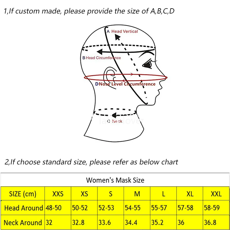 15 cm Red and Black Latex Nose Tube Accessory for Anatomical Mask Hood ...