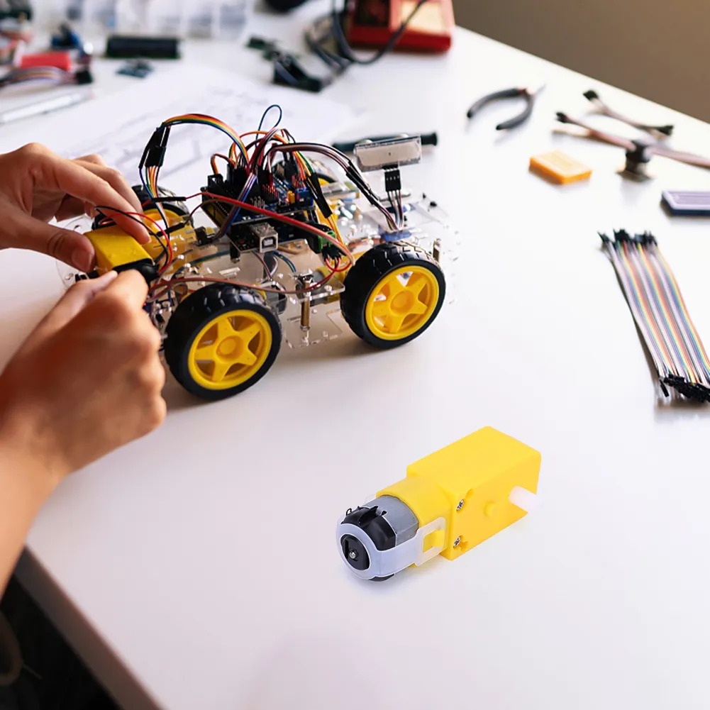 DIY Smart Plans Car Robot Toy: Dual Shaft TT Motor With 4 Drive Chassis ...