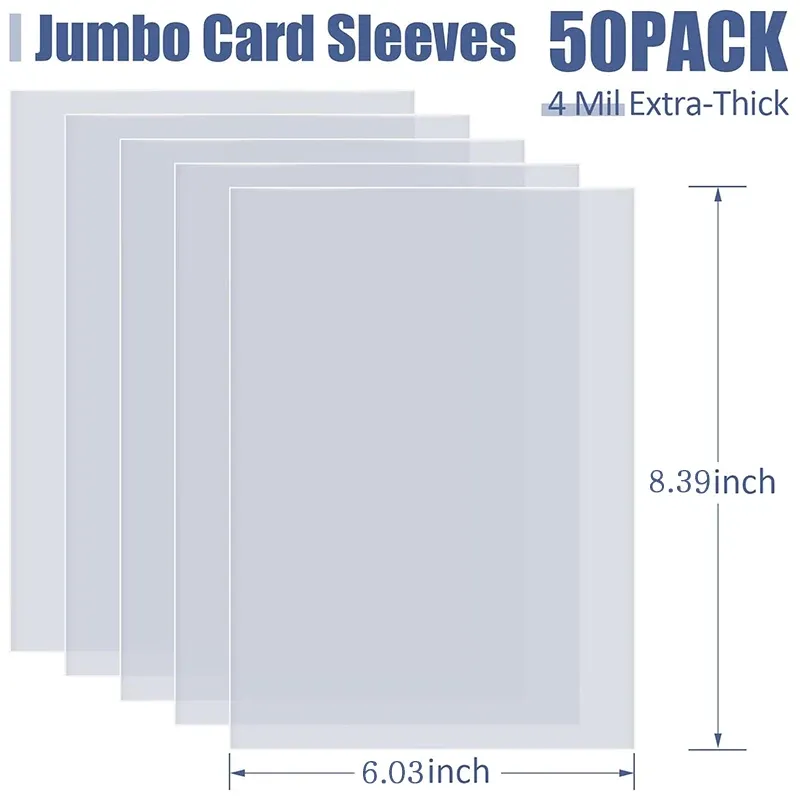 DHgate.com:50PCS Jumbo Trading Card Sleeves for Oversized Vmax Vstar ...