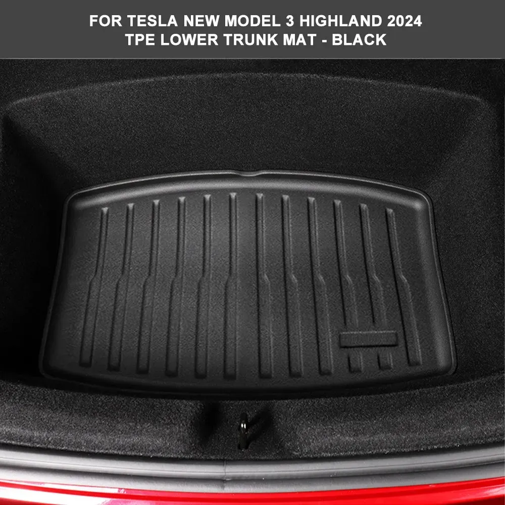 Tesla Model 3 Highland TPE Waterproof Non-Slip All Weather Floor Mats ...