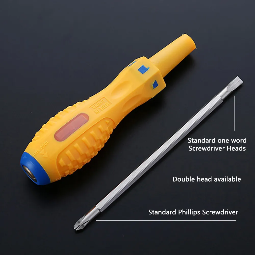 Electrician Test Pencil phillips screwdriver - Dual Purpose, Anti-Slip ...