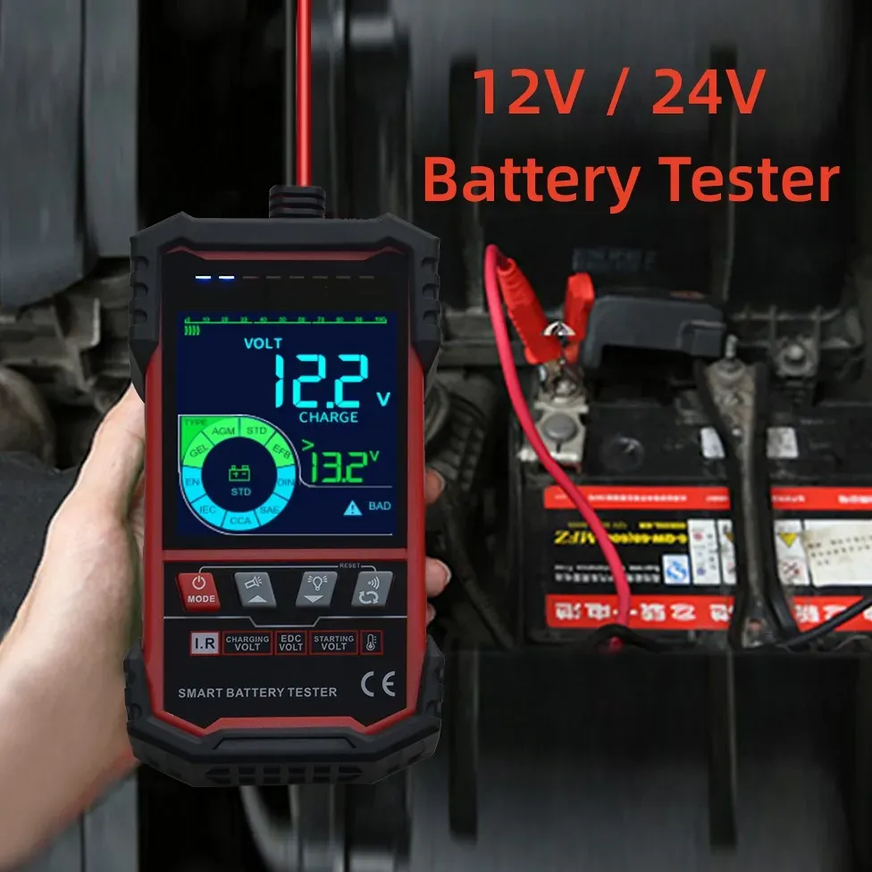 TOOLTOP 12V 24V Battery Tester Internal Resistance Load Discharge ...