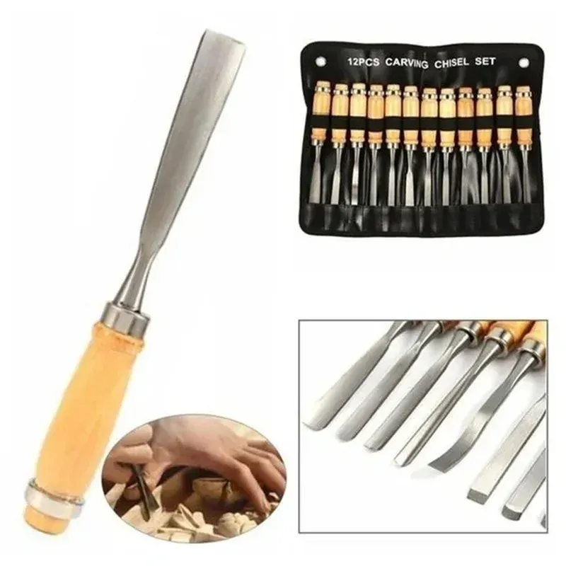 Professional Wood Carving Hand Chisel Set With Lathe Gouges And ...