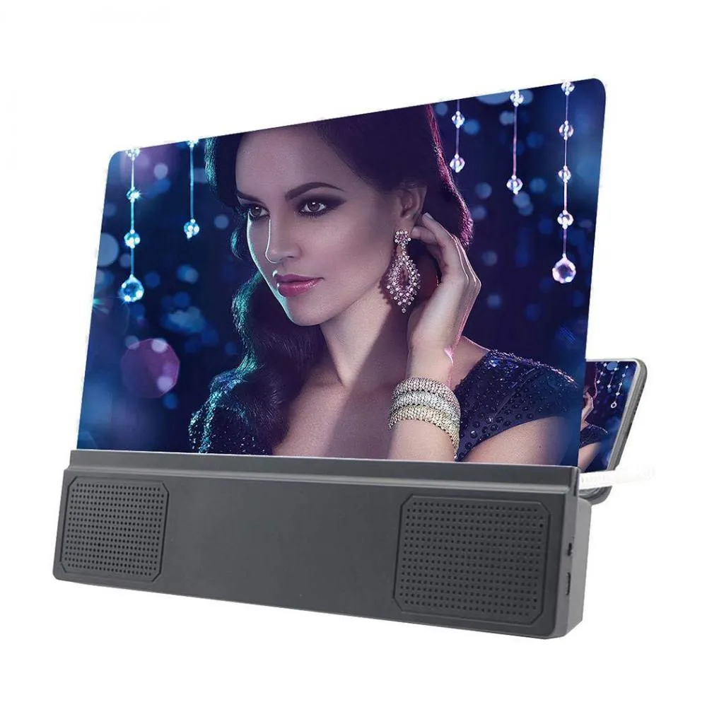 3D Phone Magnifier Mobile Screen Amplifier Video Enlarger with Folding ...