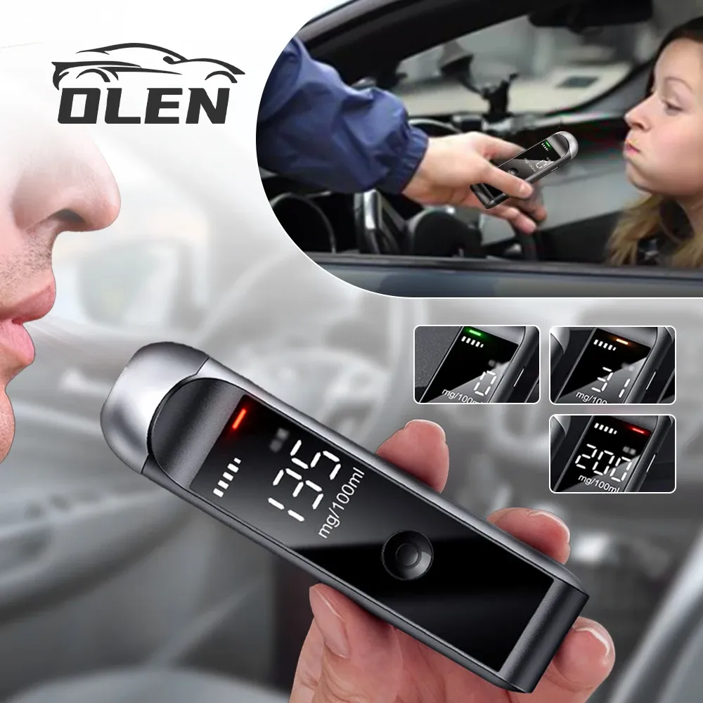 High-Precision Rechargeable Breathalyzer: Digital Breath Tester for ...