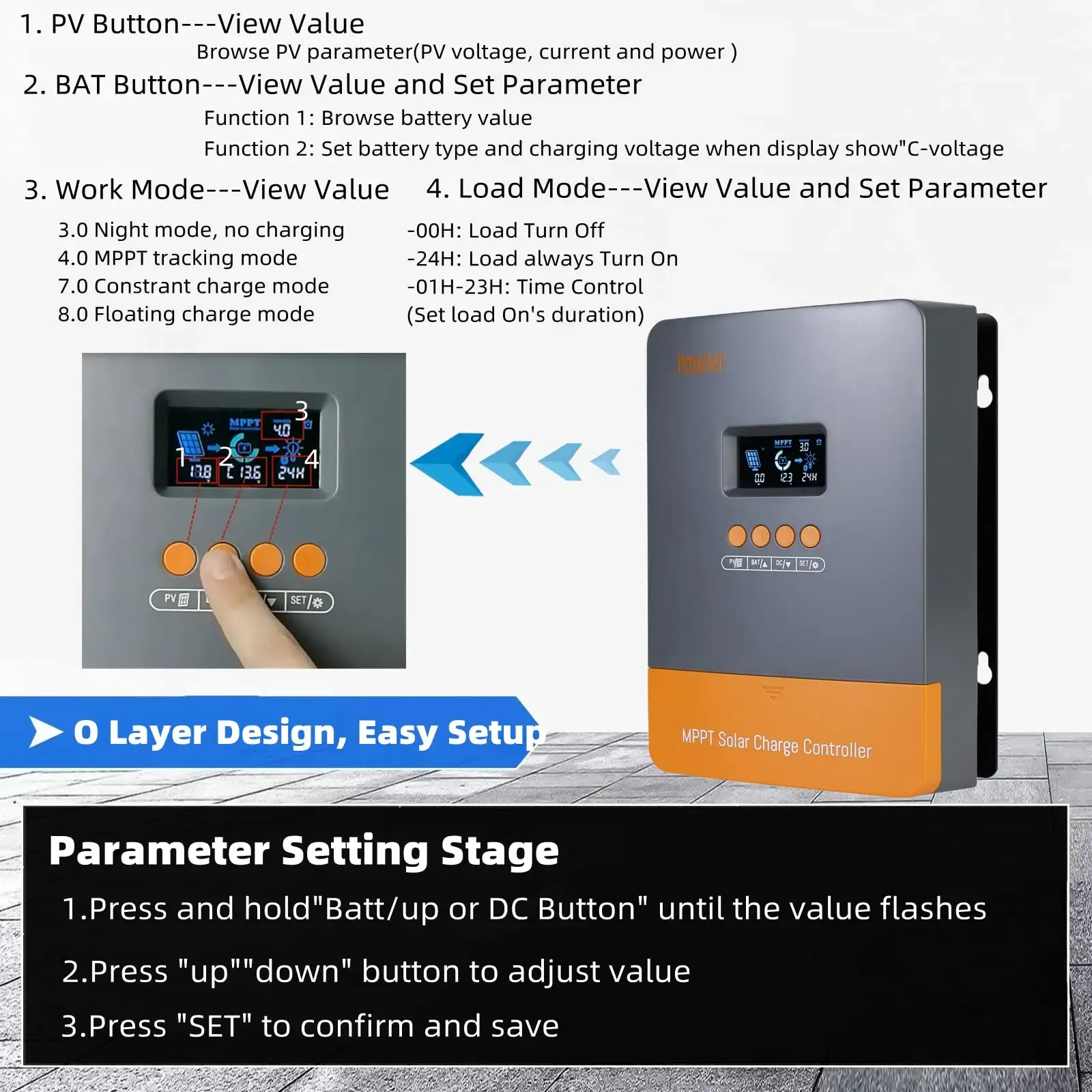 DHgate.com:PowMr 60A MPPT Solar Charge Controller: Efficient Battery ...