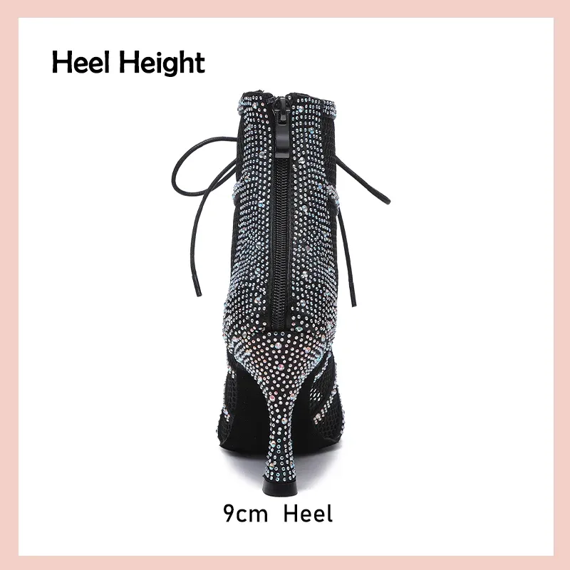 DHgate.com:DKZSYIM Womens Rhinestone Latin Dance Shoes - Black Shiny ...