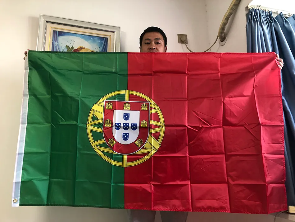 Portugal Flag 3x5 Ft Hanging Portuguese Polyester Flag Banner, Vivid ...