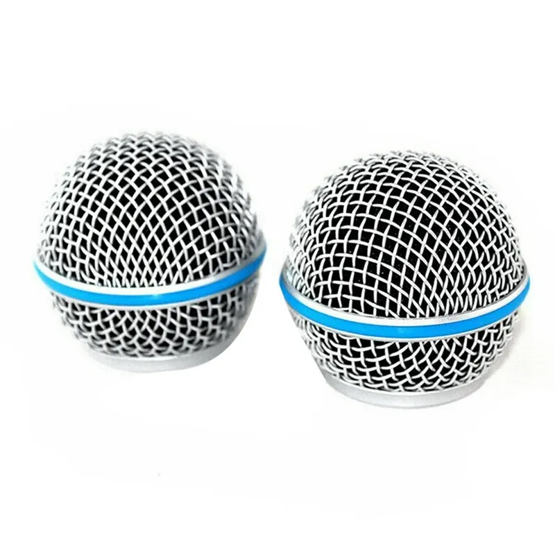2-Pack Microphone Grill Replacement - Mic Ball Head Mesh for Beta58a ...
