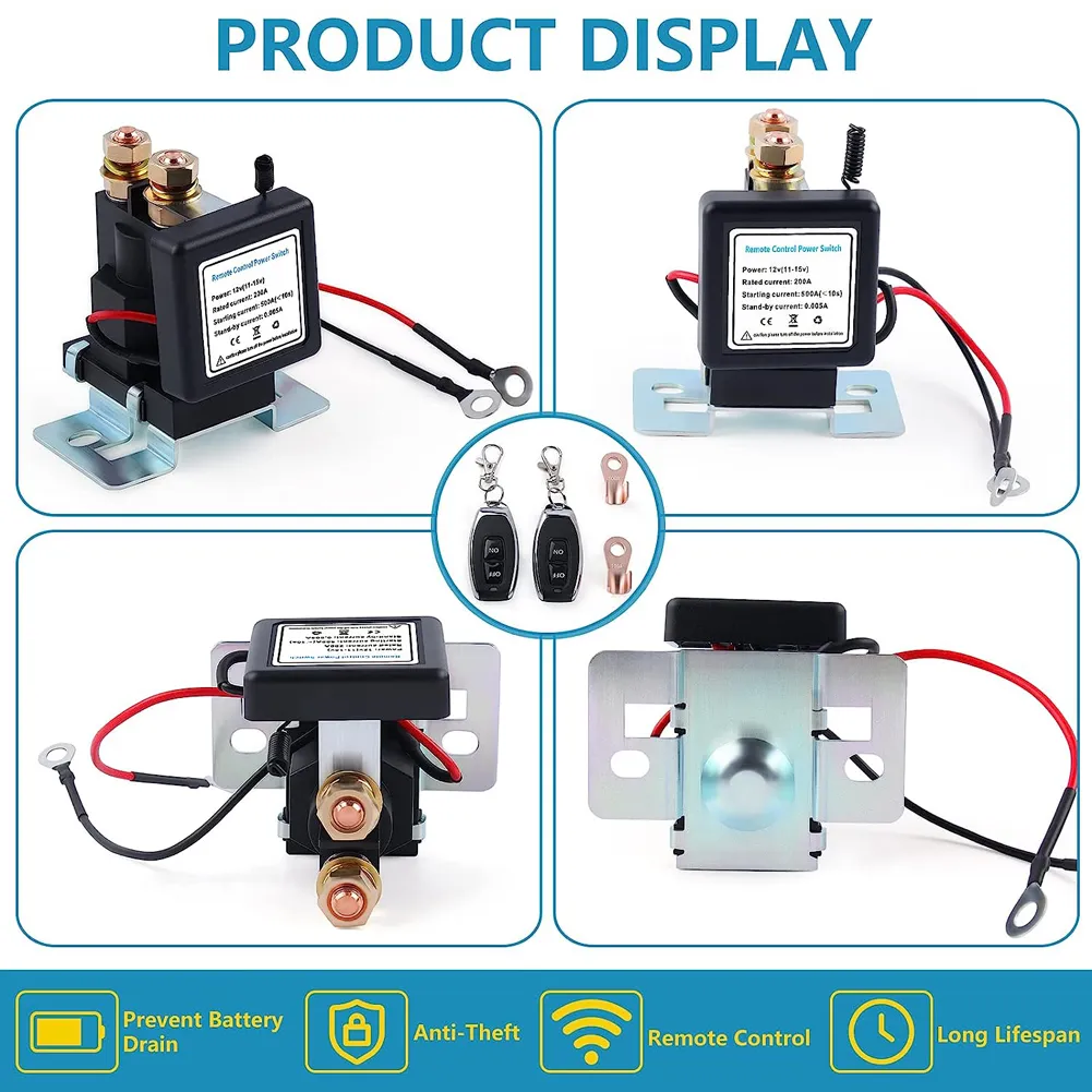 12V 500A Energy Saving battery isolator with Quick...