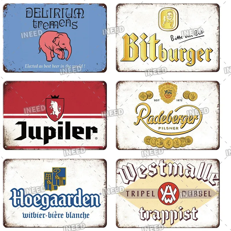DHgate.com:Vintage Belgium Beer Metal Sign, Retro Tin Sign for Bar, Pub ...