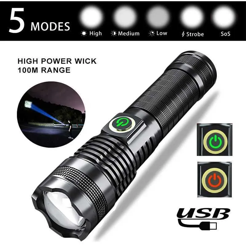 Ketman X50 D Rechargeable Flashlights Waterproof 18650 LED Torch For ...