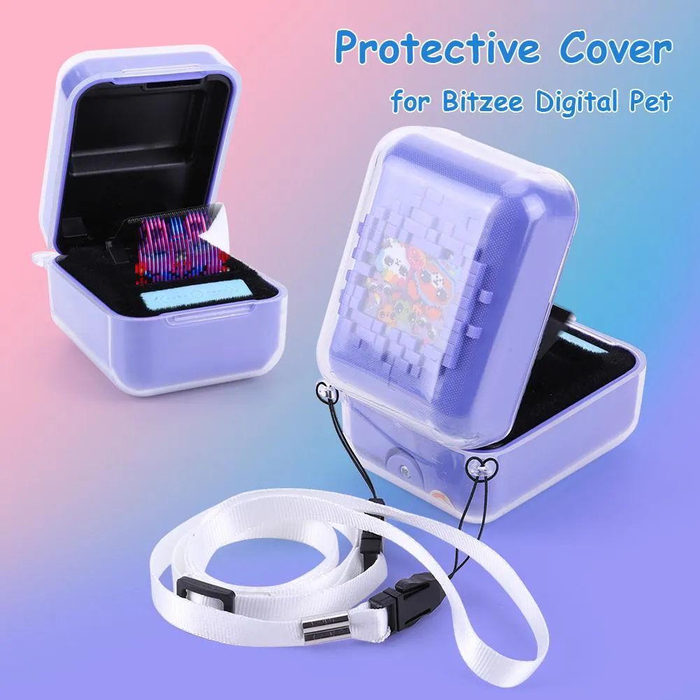 Bitzee Digital Pet TPU Case with Lanyard | Transparent Interactive Toy ...