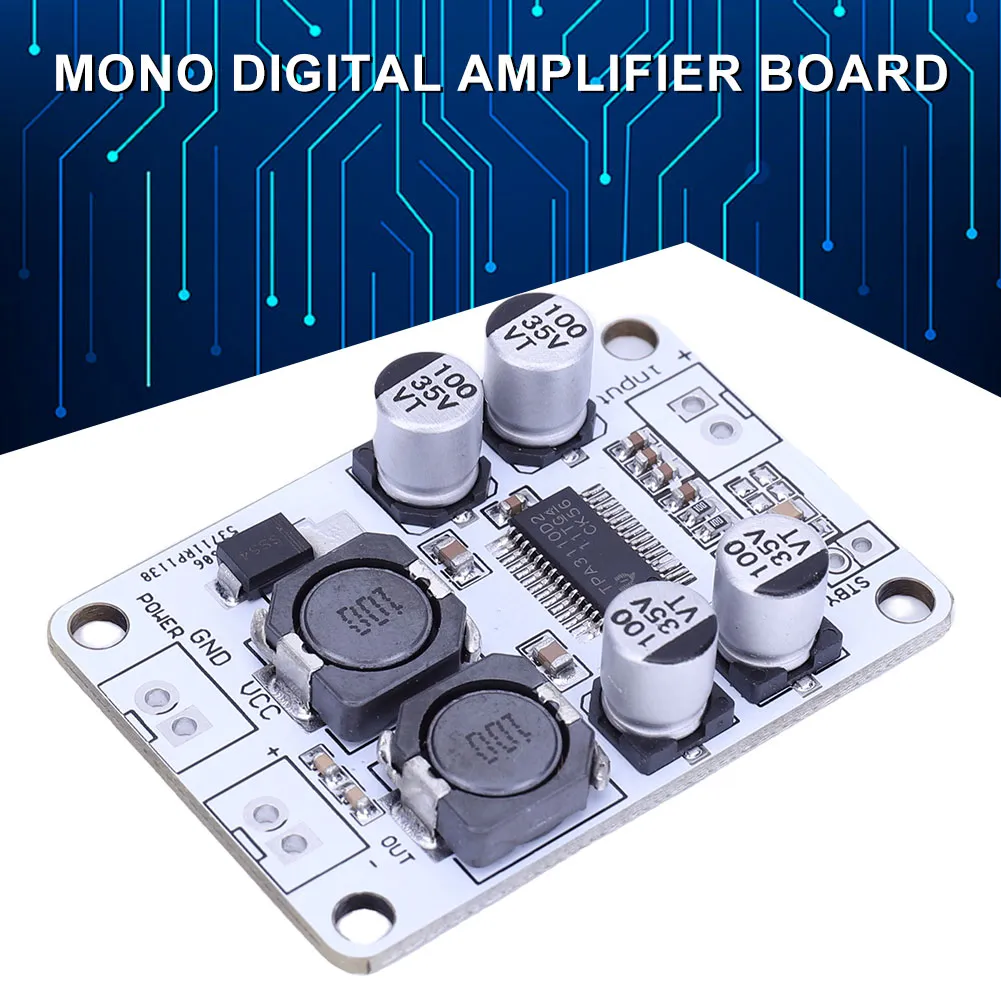 Digital Power Amplifier PBTL Mono Audio Amplifier Module, DC 8 26V ...