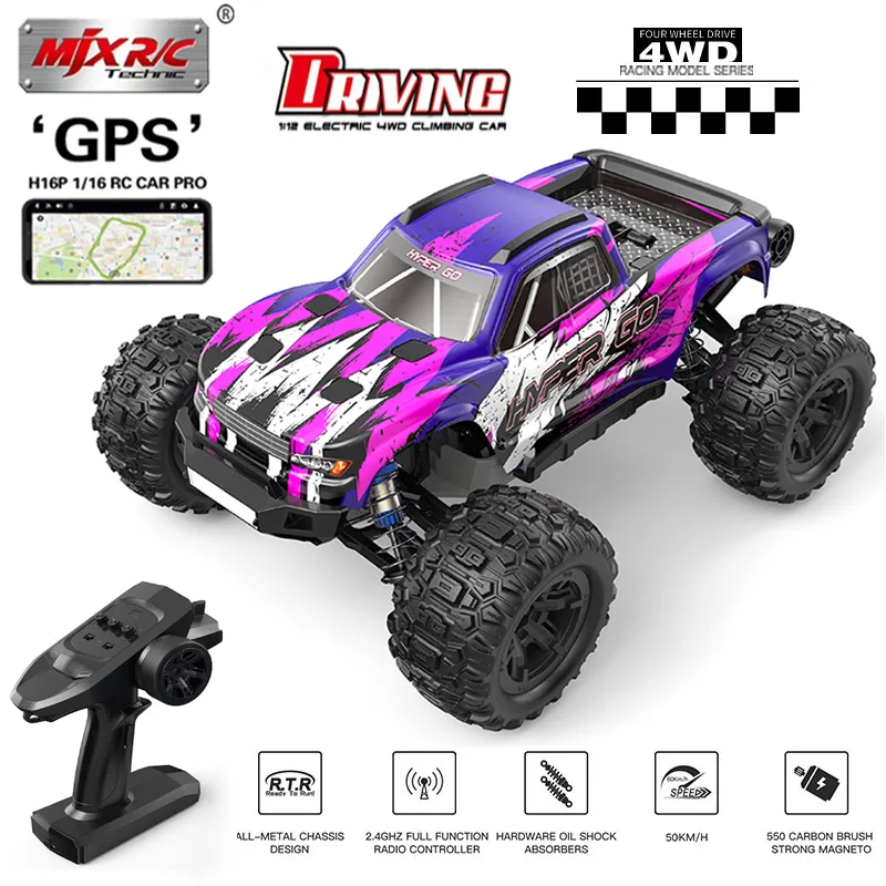 High-Speed 4WD RC Monster mini truck RTR with GPS and...