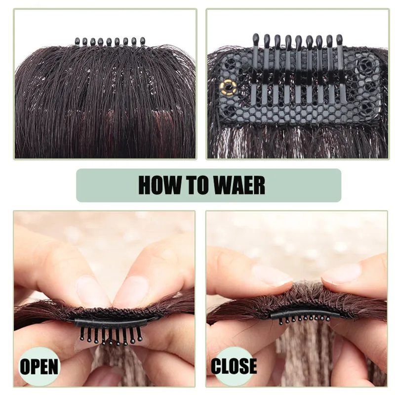 DHgate.com:Heat Resistant Fake Bangs Hair Clip In Extensions ...