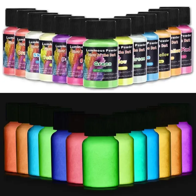 UV Resin Glow In The Dark Pigment: Bright Luminous Powder for DIY ...