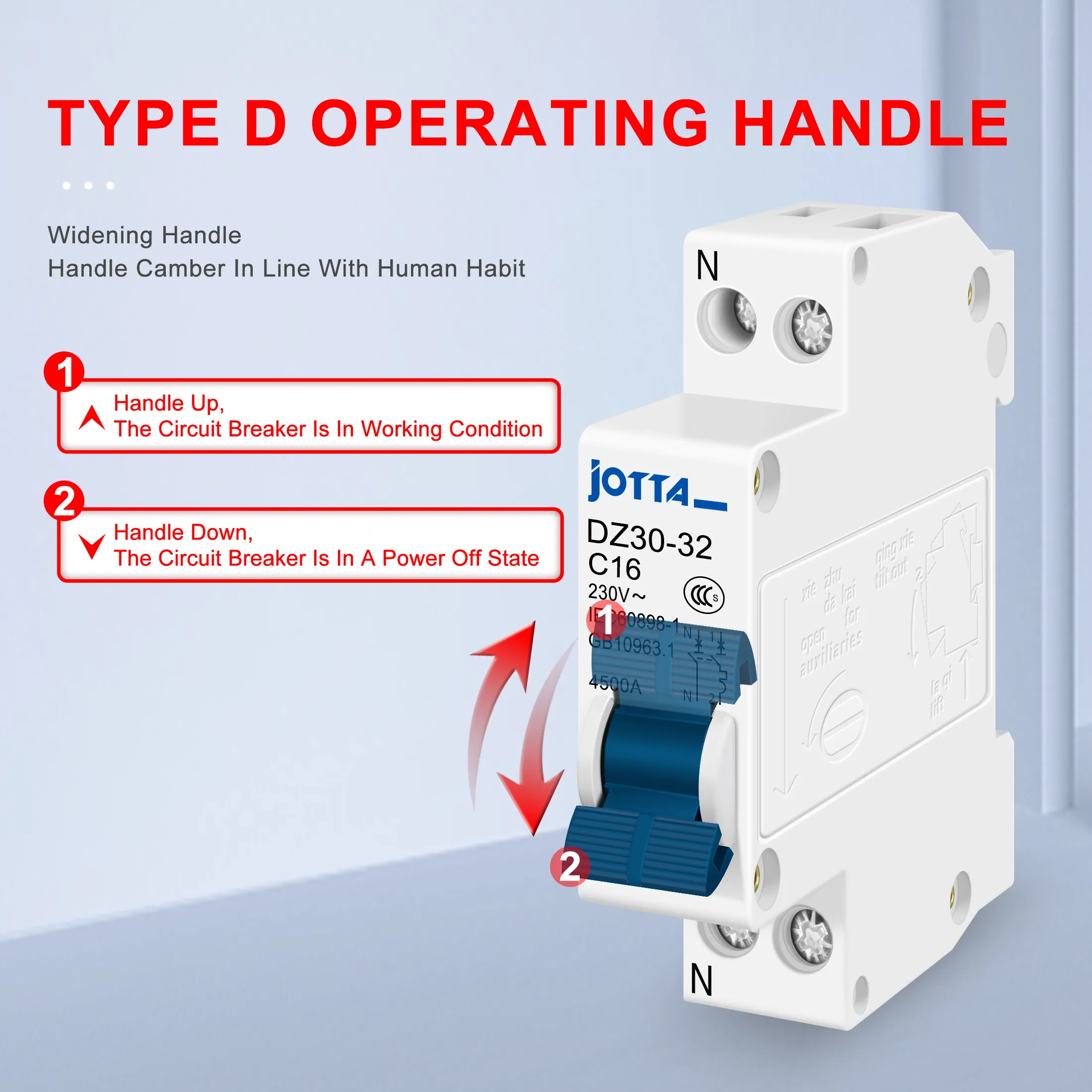 Mini Fuse Circuit Breaker - 1P+N Miniature Circuit Breaker, 6A-63A, 4 ...