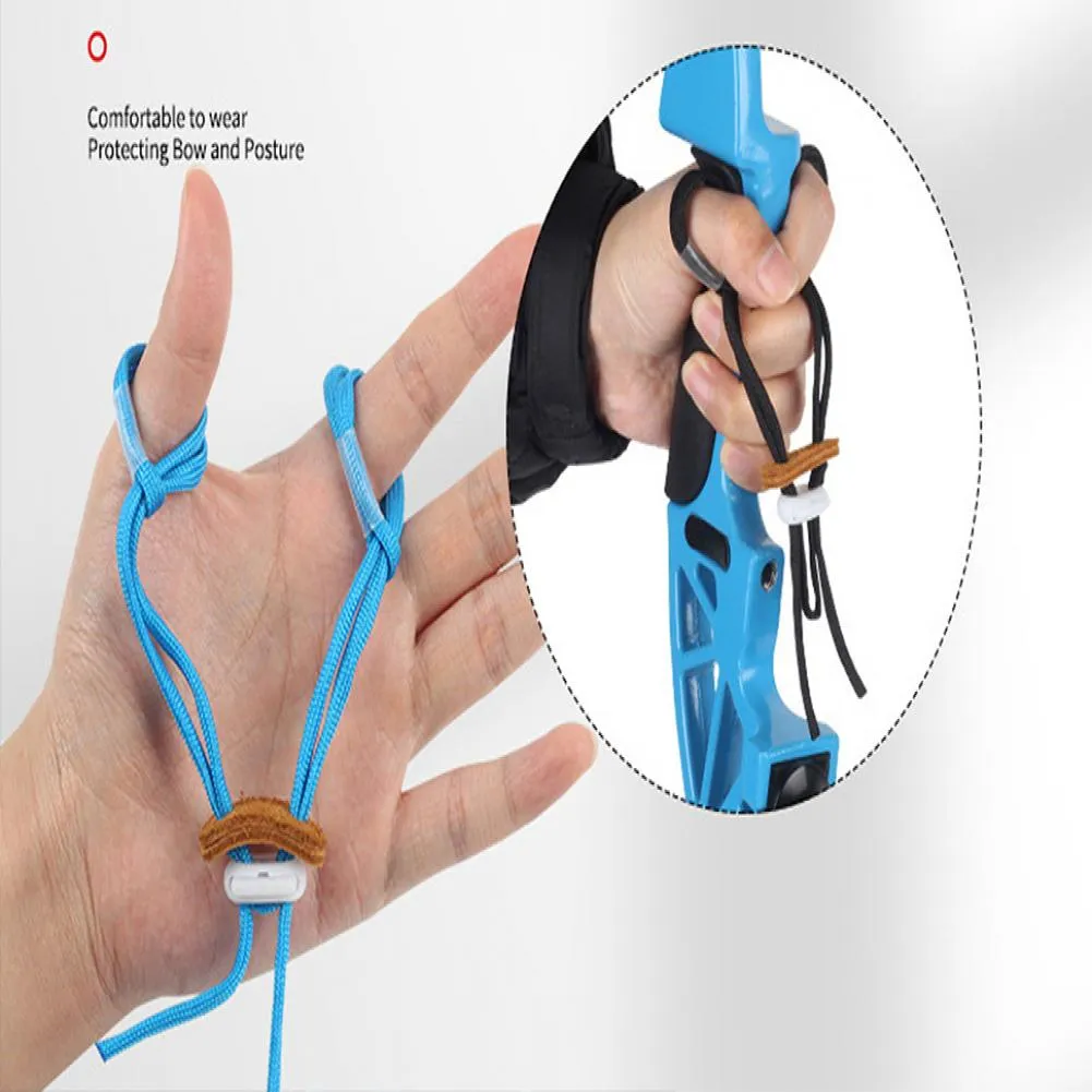 Bow Arrow Finger Sling with Adjustable Elastic Strap for Secure ...