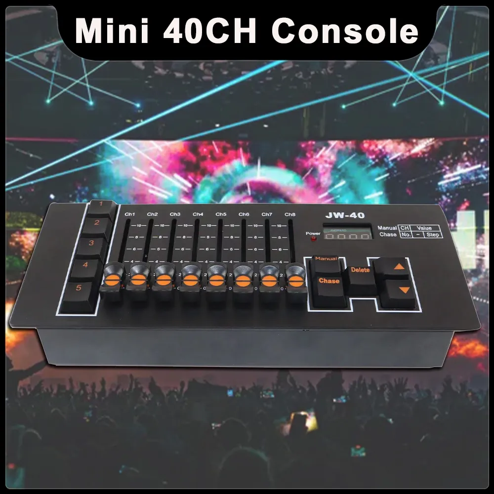 Mini 40CH DMX512 Stage Lighting Console - LED Moving Head Light ...