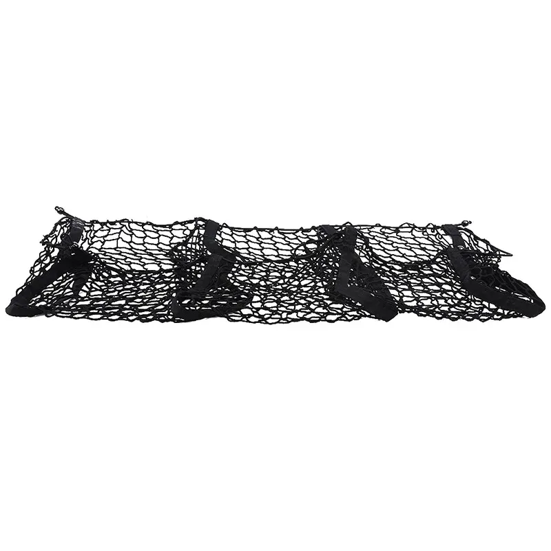 Three-Grid Car Trunk Net Organizer - Universal Black Cargo Mesh Net Bag ...