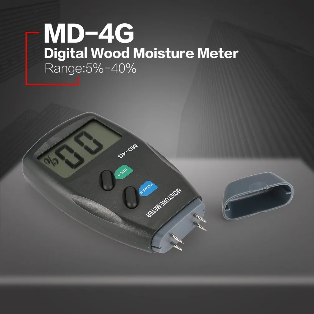 DHgate.com:4-Pin MD-4G Digital Wood Moisture Meter - Timber Damp ...