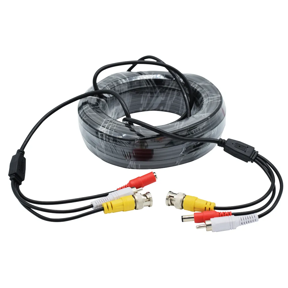 3-in-1 AHD cctv camera with cable with BNC+RCA+DC...