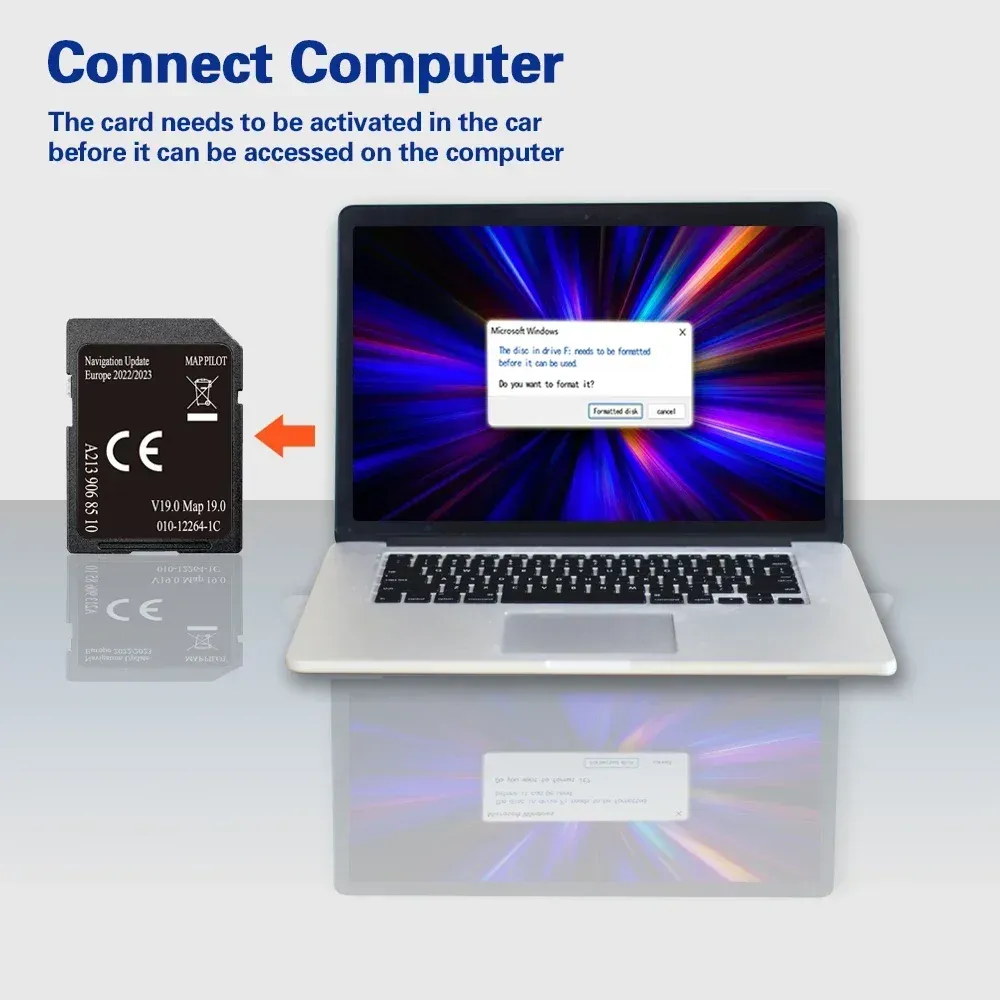 Mercedes C-Class GPS Navigation SD Card - / Europe Maps, Garmin V19 A2139068510 - C180, C200 ...