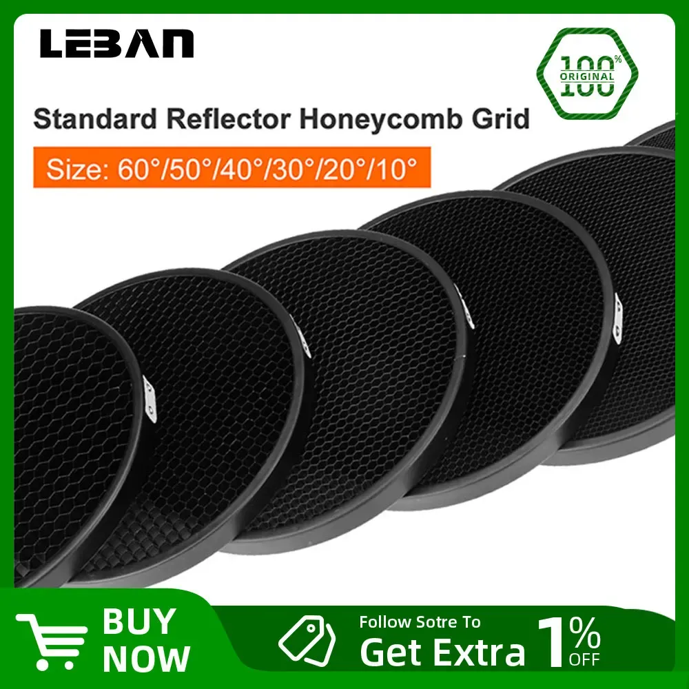 Honeycomb Grid For Bowens Standard Reflector Aluminum 6.7 In, 2/3/4/5/6 ...