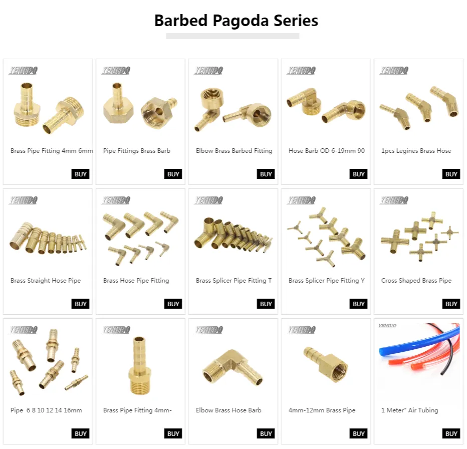 DHgate.com:Brass Barbed Fitting Coupler Connector Adapter, Hose Barb OD ...