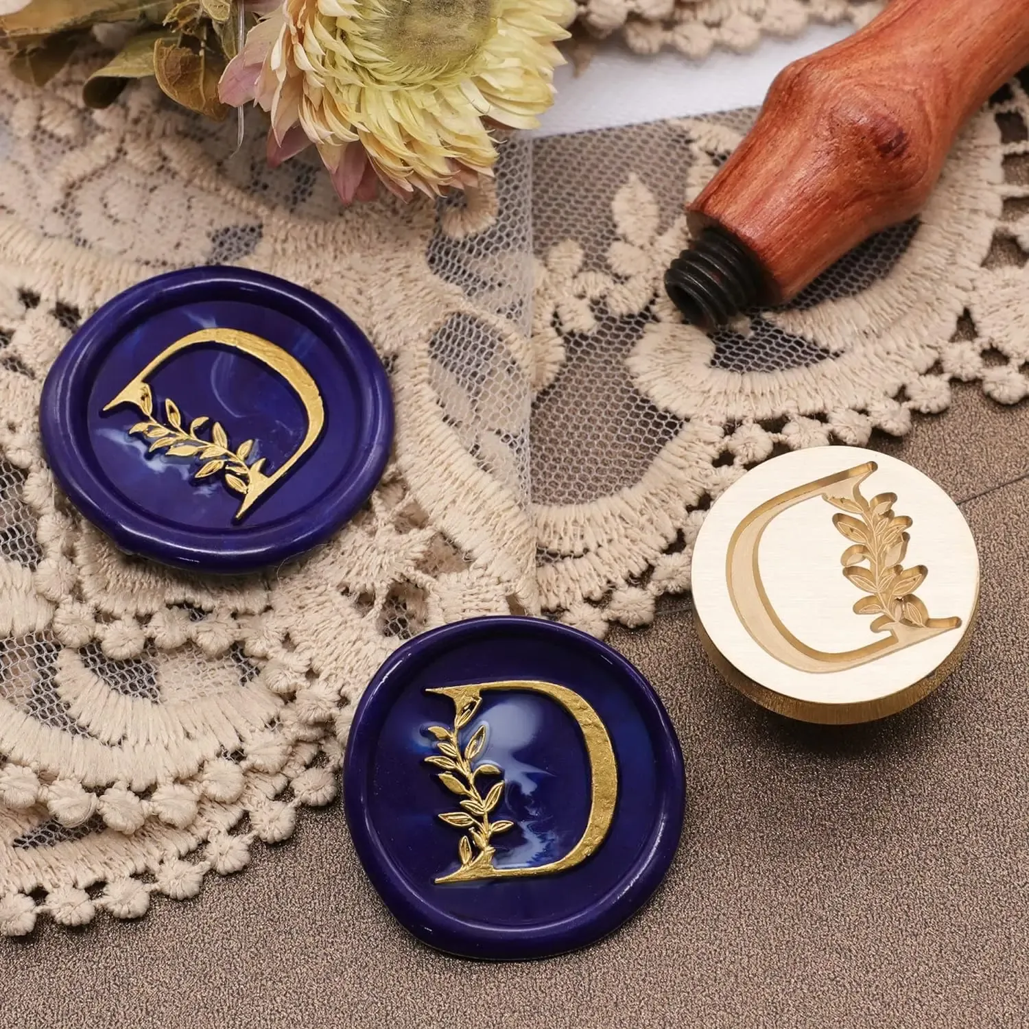 DHgate.com:26 Letters Copper Wax Seal Stamp, Vintage Curlicue Handle ...