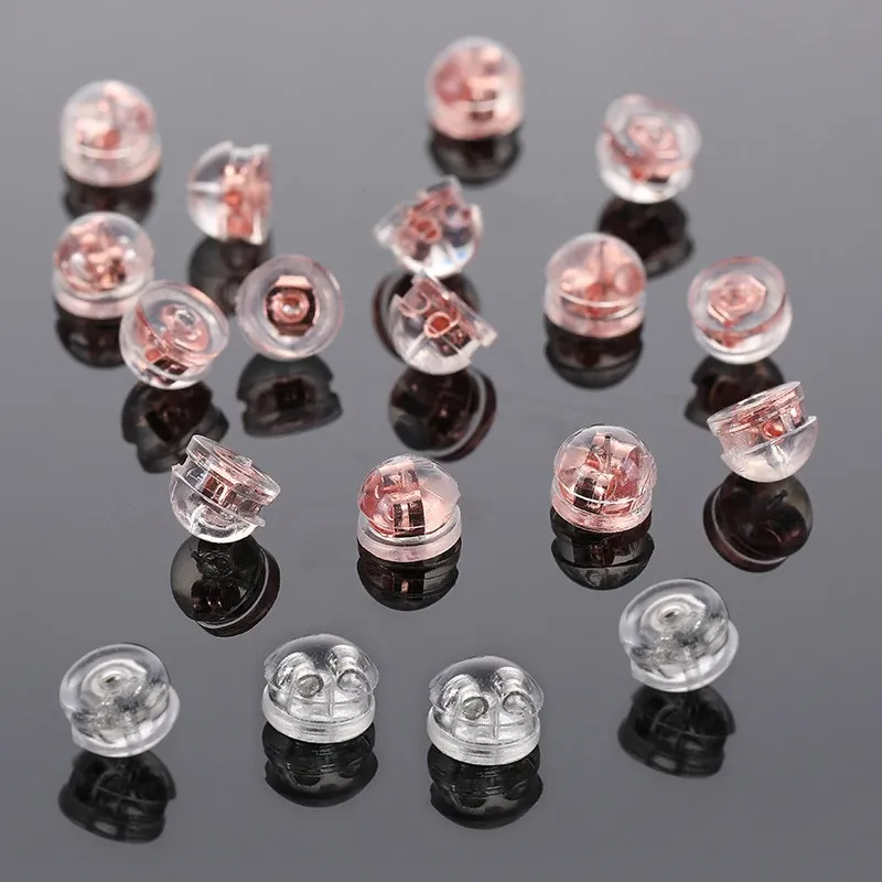 Transparent Plastic Earring Backs, Anti Drop Earring Back Stoppers for ...