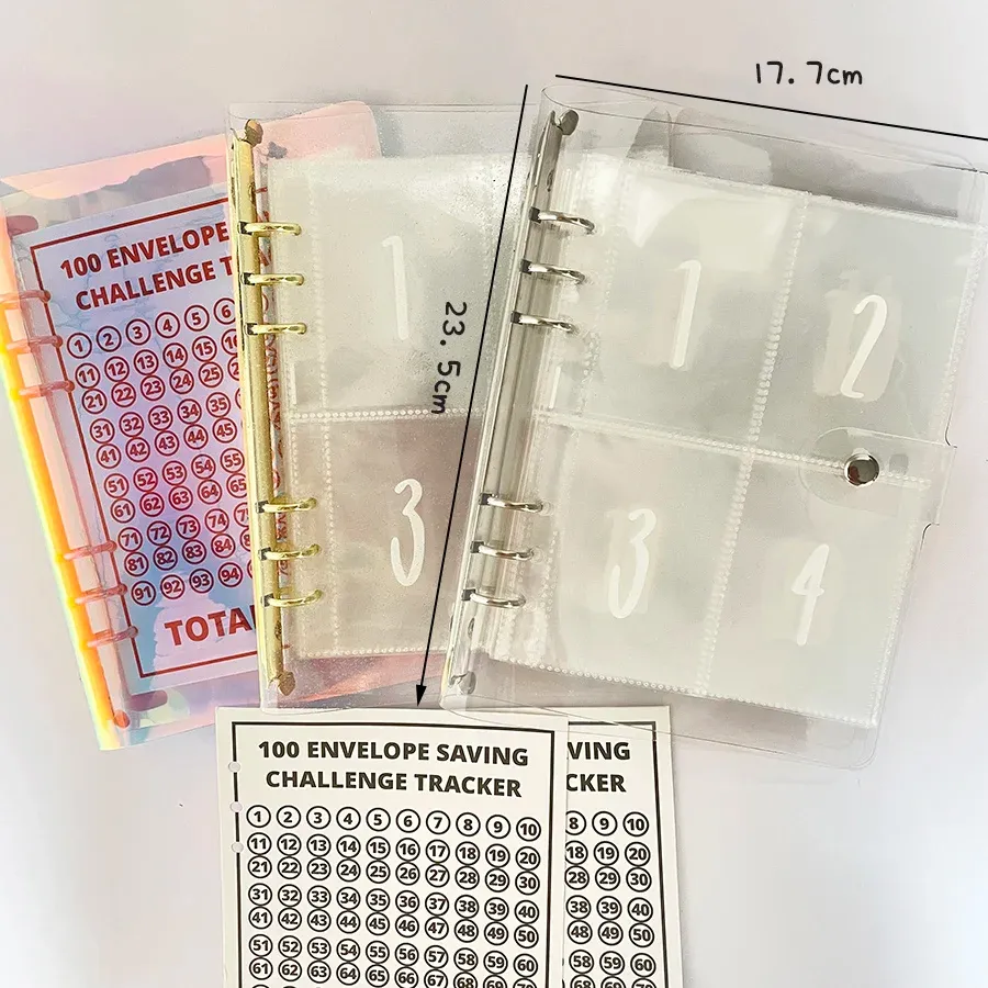 DHgate.com:Sharkbang A5 Envelope Saving Challenge Book, 25 Sheets 100 ...